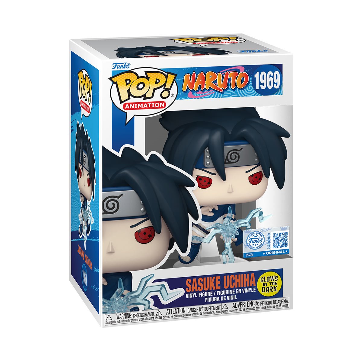 NARUTO SASUKE UCHIHA (CHIDORI) GLOW FUNKO POP! VINYL FIGURE #1969 – Panama Uv Store